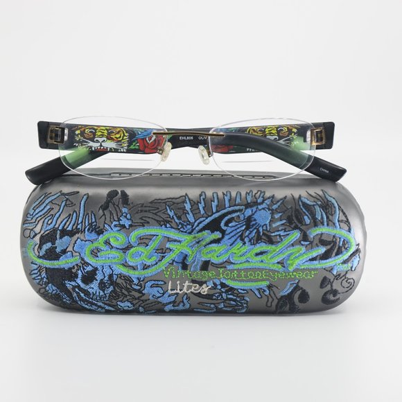 Ed Hardy Accessories Authentic Lightly Used Rare Ed Hardy Eyeglasses And Original